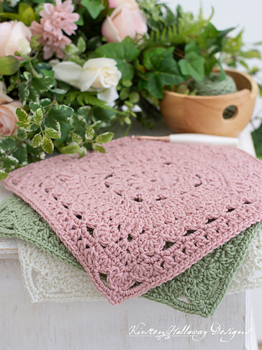 Ravelry: Secret Garden 12" Square pattern by Kirsten Holloway