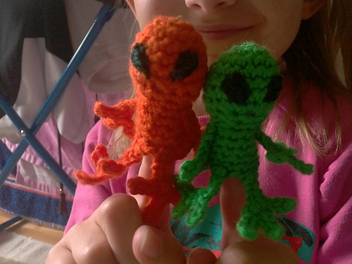 Ravelry: Easy Amigurumi Finger Puppet Alien pattern by Mad Crochet ...