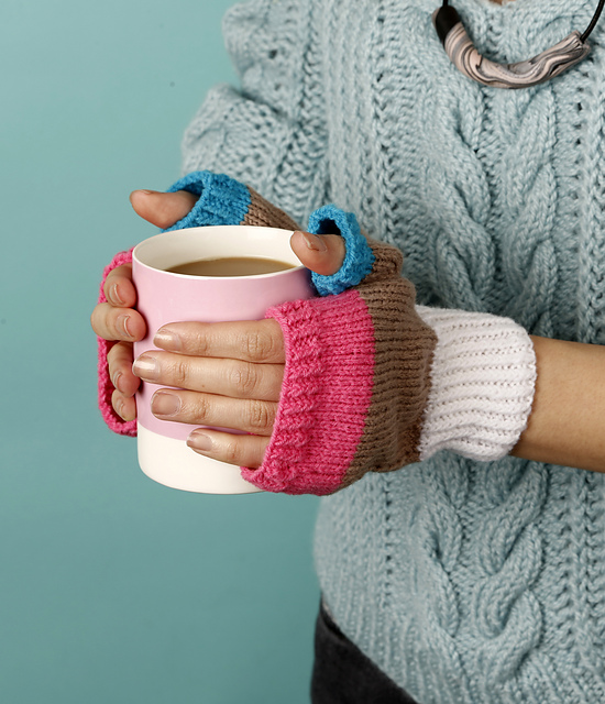 Ravelry: Neapolitan Mitts pattern by Jenny Riley