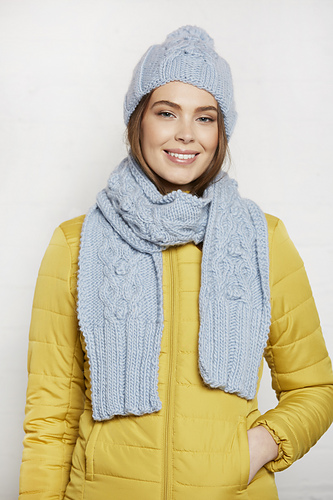 Ravelry: Bramble Hat & Scarf pattern by Emma Wright