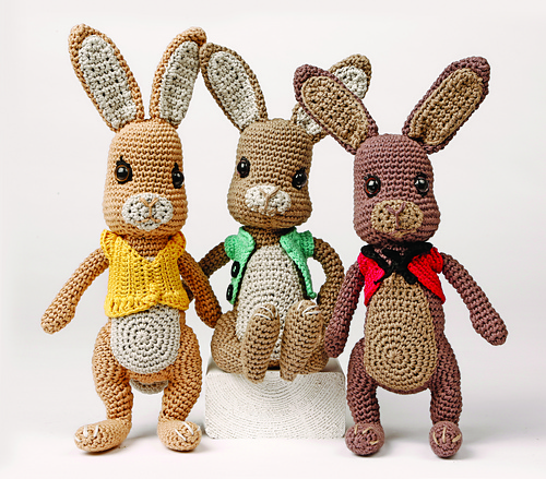 Ravelry: Flopsy, Mopsy and Cotton-tail pattern by Irene Strange