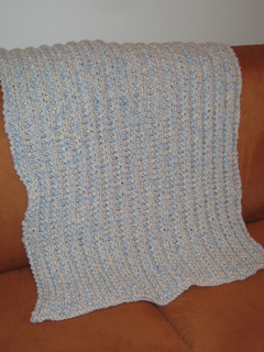 Ravelry: Knit4evr's Broken Rib Baby Blanket
