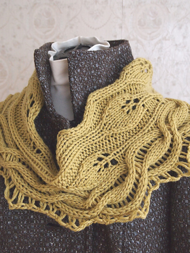 Ravelry: Green Leaves Cowl pattern by Grace Mcewen