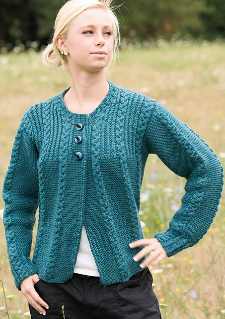 Ravelry: Abby's A-Line Jacket pattern by Gloria Tracy