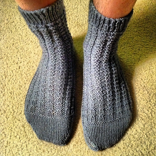 Ravelry: (Mostly) Ridge Rib Socks pattern by Tamara Evans