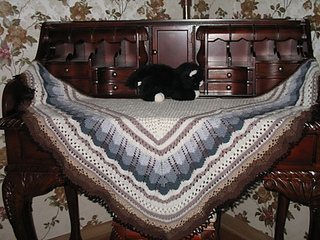 Ravelry: KnitSister1's Icelandic Lace Shawl