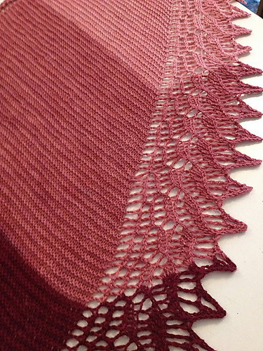Ravelry: Rays of Sunset Shawl pattern by Knit-by-Bit Designs