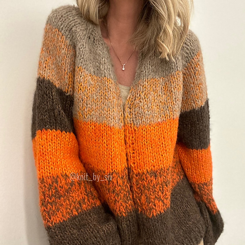 Ravelry: Easy striped cardigan, raglan pattern by Siv Kristin Olsen