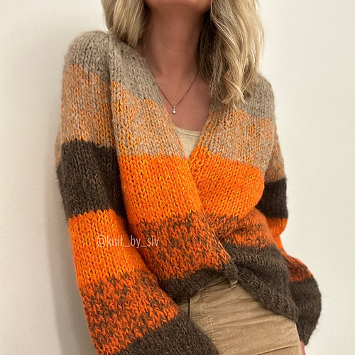 Ravelry: Easy striped cardigan, raglan pattern by Siv Kristin Olsen
