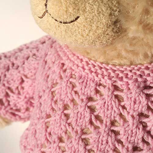 Ravelry: Teddy Lady : Lacy Diamonds Sweater pattern by Knitca