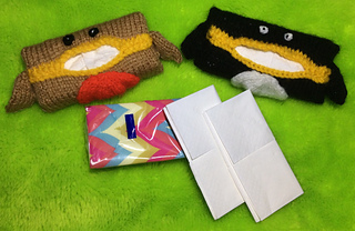 Ravelry: Penguin and Robin Tissue Holders pattern by Rebecca Roberts