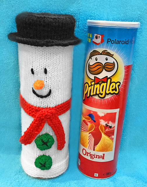 Ravelry: Christmas Traditional Snowman Pringle Cover pattern by Rebecca ...