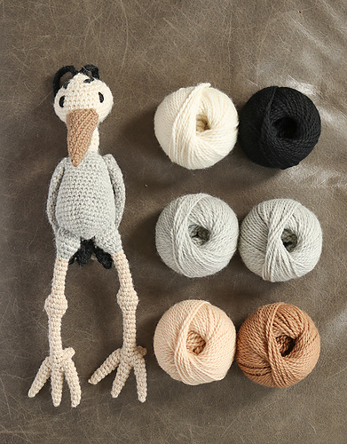Ravelry: Agnes the Heron pattern by Kerry Lord