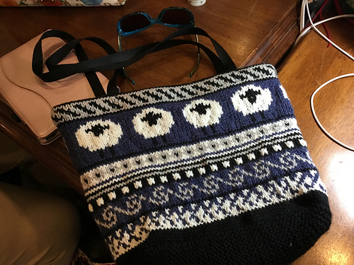 Ravelry: Fair Isle Sheep Bag pattern by Shirley Spencer