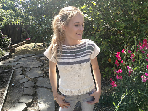 Ravelry: Simple Striped Tee pattern by Justyna Srock