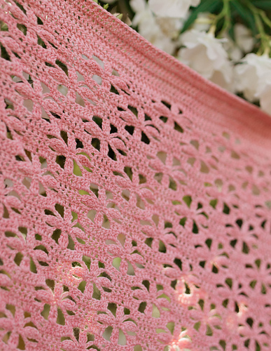 Ravelry: Hibiscus Floral Wrap pattern by Janine Myska