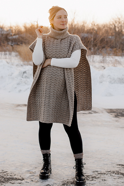 Ravelry: Northcross Poncho pattern by Janine Myska