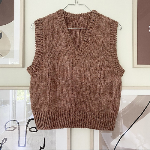 Ravelry: Just A Slipover V-neck pattern by Celina Dyhring