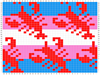 Ravelry: Trans Pride Lobsters Chart pattern by Emily Schwinghamer