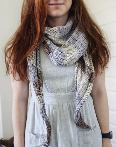 Ravelry: Pastel Cotton Summer Scarf pattern by Knitted North