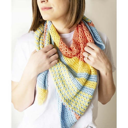 Ravelry: Tri-Color Shawl pattern by Lion Brand Yarn