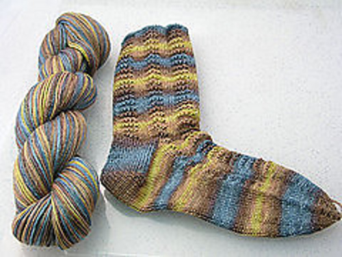Ravelry: Giles Wavy Socks pattern by Anne Campbell