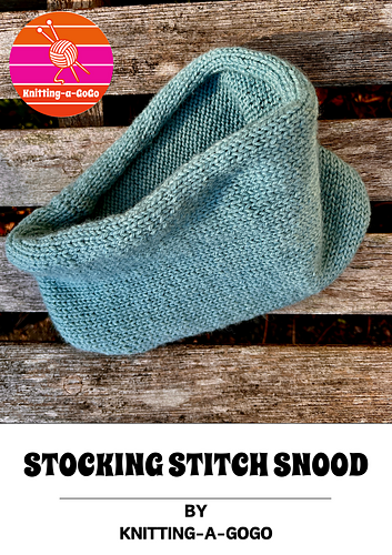 Ravelry: Stocking Stitch Snood pattern by Knitting-a-GoGo