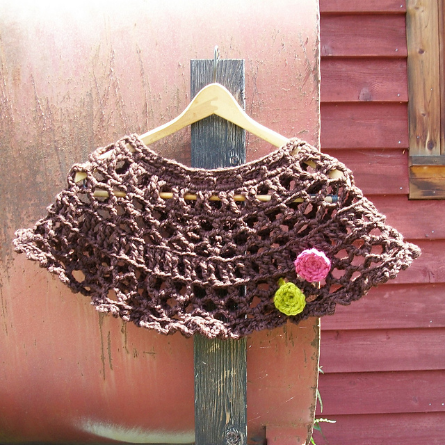 Ravelry: Dark Chocolate Lace Cape pattern by Knitting Architect