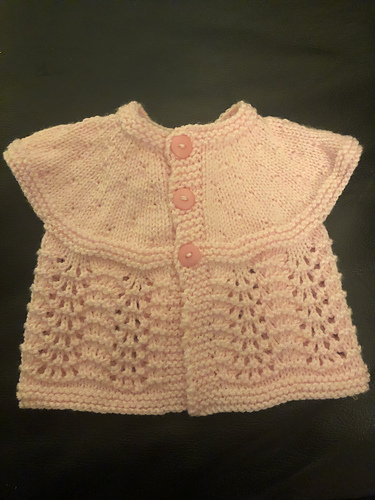 Ravelry: Old Shale Lace Baby Top and Cardigan pattern by marianna mel