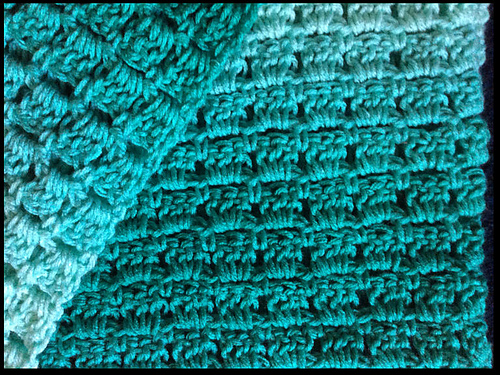 Ravelry: Brick style Crochet Ombre Baby Blanket pattern by Heather Gibbs