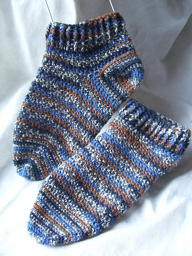 Ravelry: Round and Round Toe Up Socks pattern by Nadine Borovicka