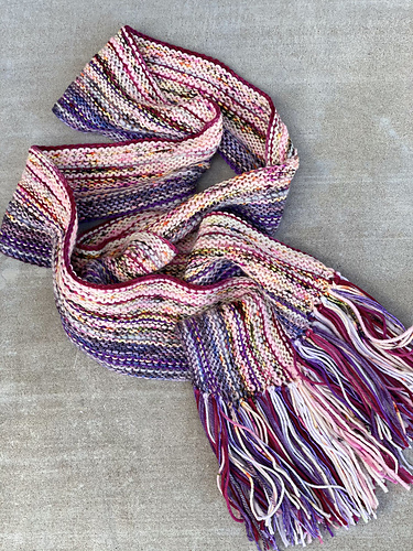 Ravelry: Sideways Scrappy Scarf pattern by marianna mel