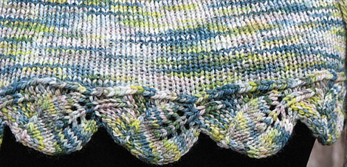 Ravelry: NaturalistKim's Cedar Leaf Shawlette