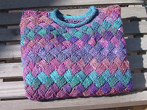Ravelry: Entrelac Sweater pattern by Debbie Bliss