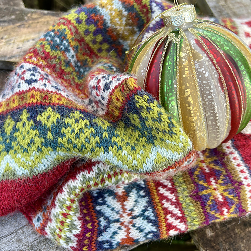 Ravelry: Fair Isle Christmas Stocking pattern by Jane Dean