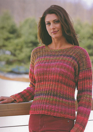 Ravelry: Moss Rib Stitch Pullover pattern by Doreen L. Marquart