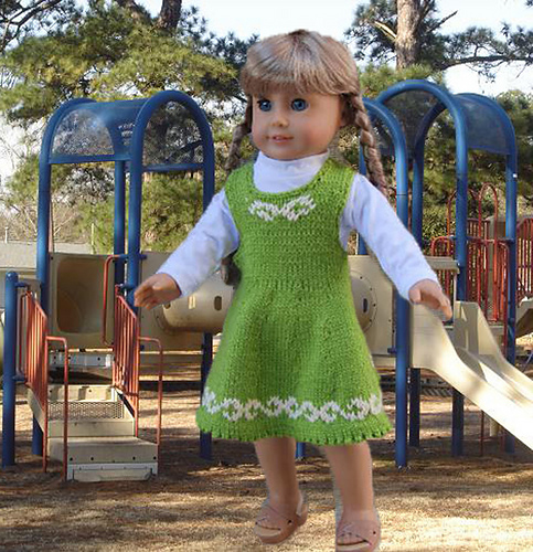 Ravelry: American Girl 18" doll Jumper for Your Doll pattern by Ase Bence