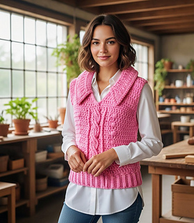Ravelry: vest pink hoho pattern by Pilar alonso