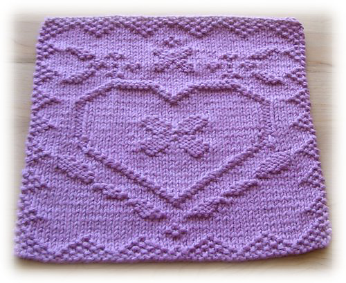 Ravelry: Floral Heart Cloth pattern by Alli Barrett