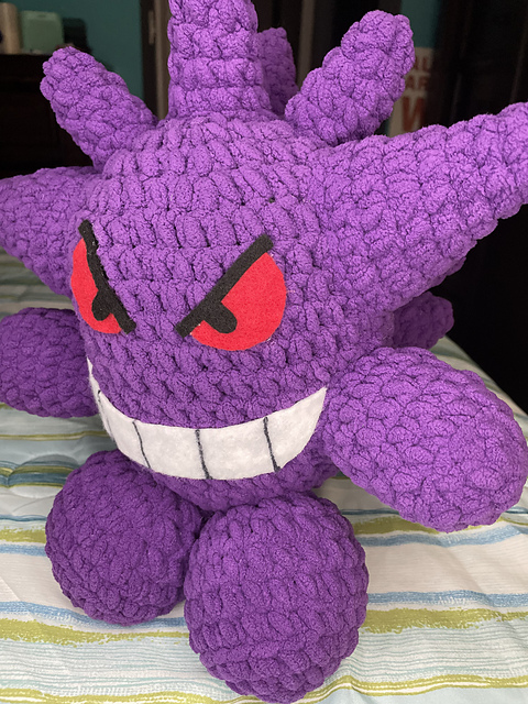 Ravelry: Squishy Gengar Stuffie pattern by John Haffner-Henriques