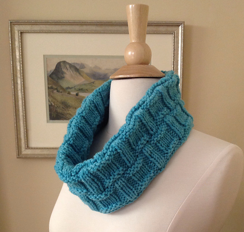 Ravelry: Reversible Squares Cowl pattern by Grey Stones Knits