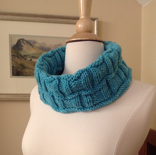 Ravelry: Reversible Squares Cowl pattern by Grey Stones Knits