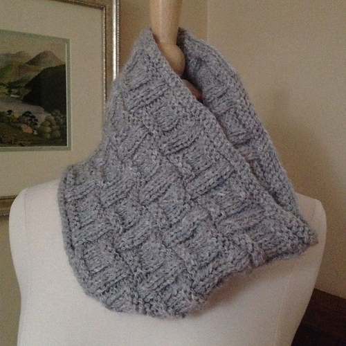 Ravelry: Reversible Squares Cowl pattern by Grey Stones Knits