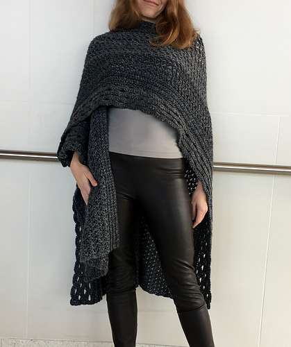 Ravelry: Really Racy Ruana pattern by Sonja Hood