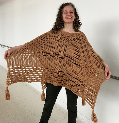 Ravelry: Sew Easy Two-Rectangle Poncho pattern by Sonja Hood