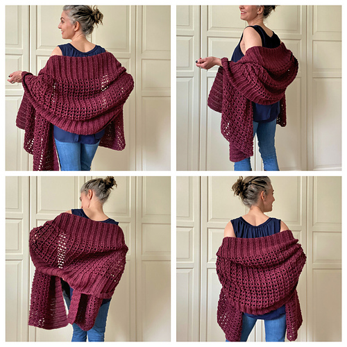Ravelry: Wrapped In Red Wrap Shawl pattern by Sonja Hood