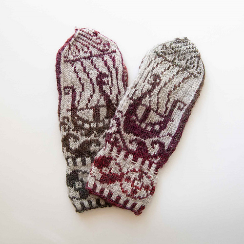 Ravelry: Viking Ship Mittens pattern by Sharon Oliveira