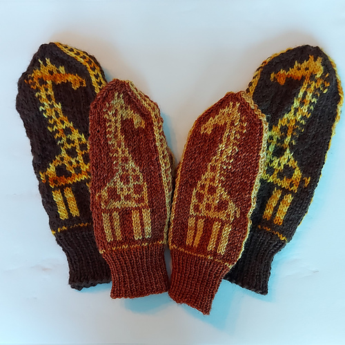 Ravelry: George Giraffe Mitten pattern by Sharon Oliveira