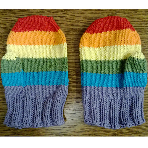 Ravelry: Rainbow Mittens pattern by Monica Vereana Williams
