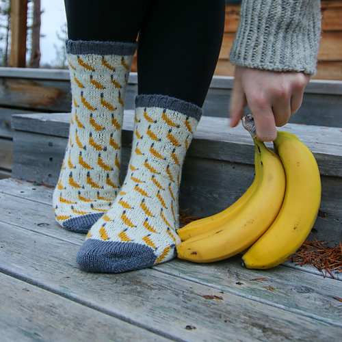 Ravelry: These Socks Are Bananas pattern by Emma L K